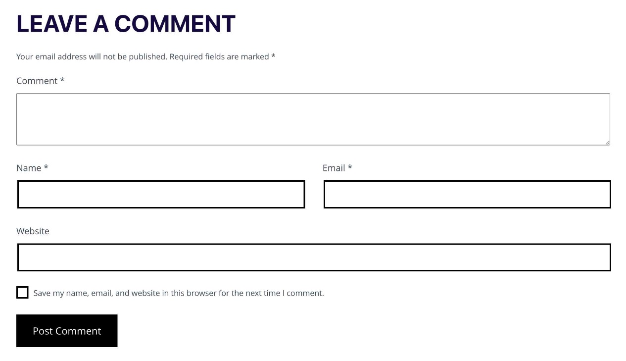 Customizing the WordPress Comment Form Customizing the WordPress Comment Form